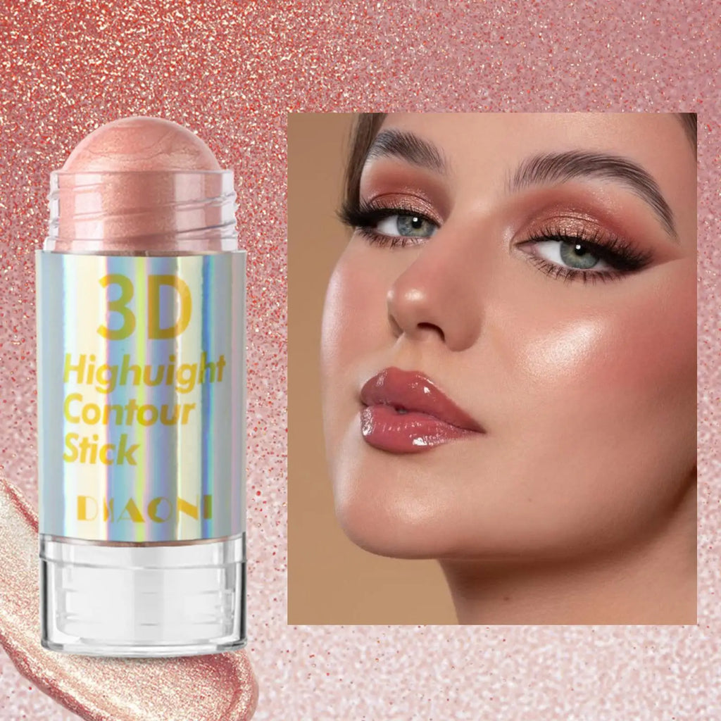 6 Colors 3D Face Brighten Highlighter Bar Cosmetic Face Contour Bronze ...